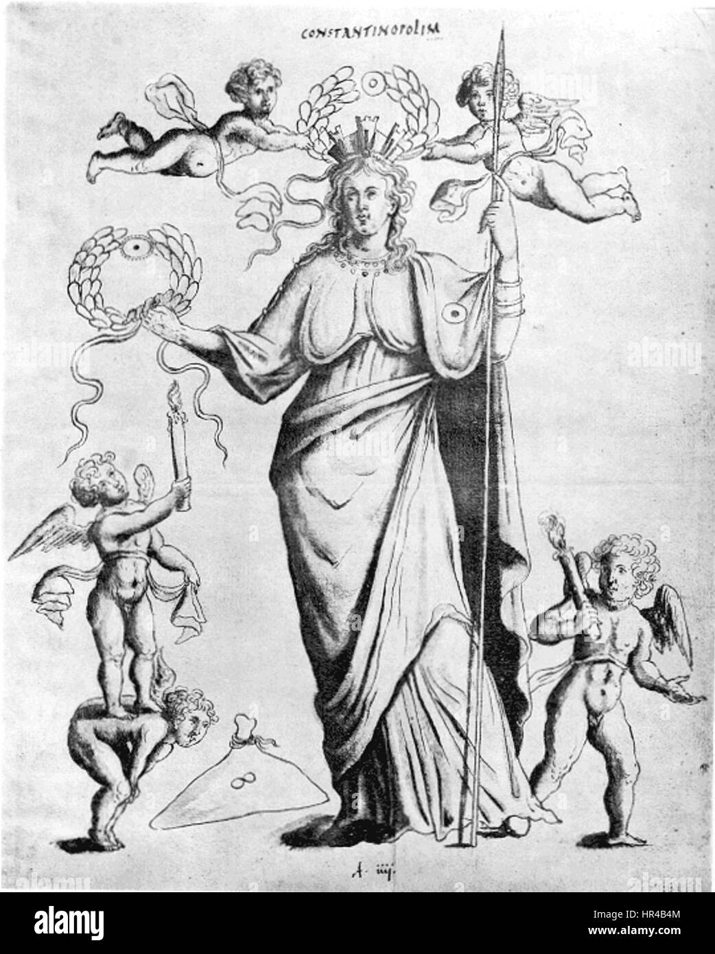 Personification of the city of Constantinople - Chronography of 354 ...