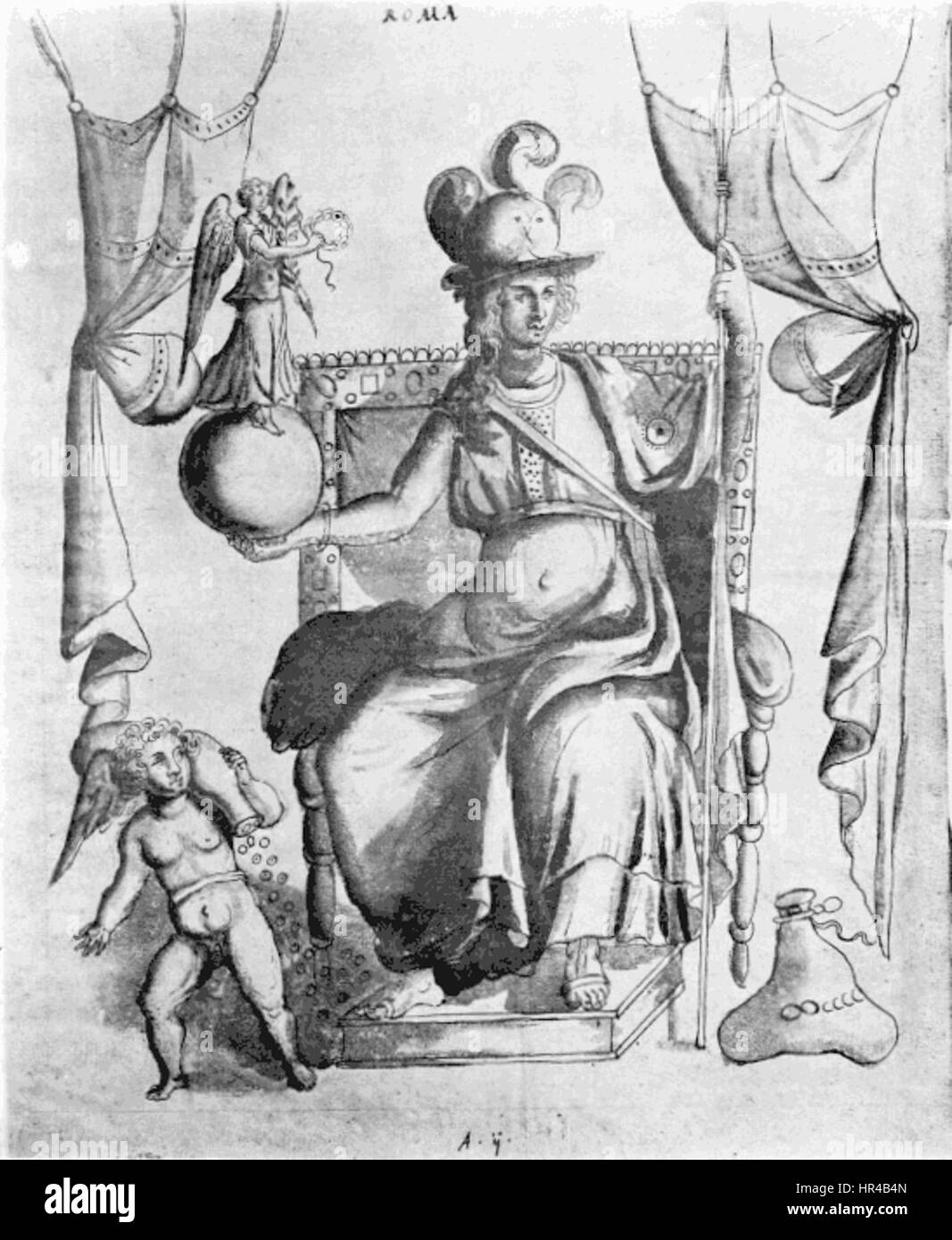 The 'Chronography of 354' features the personification of the city of ...