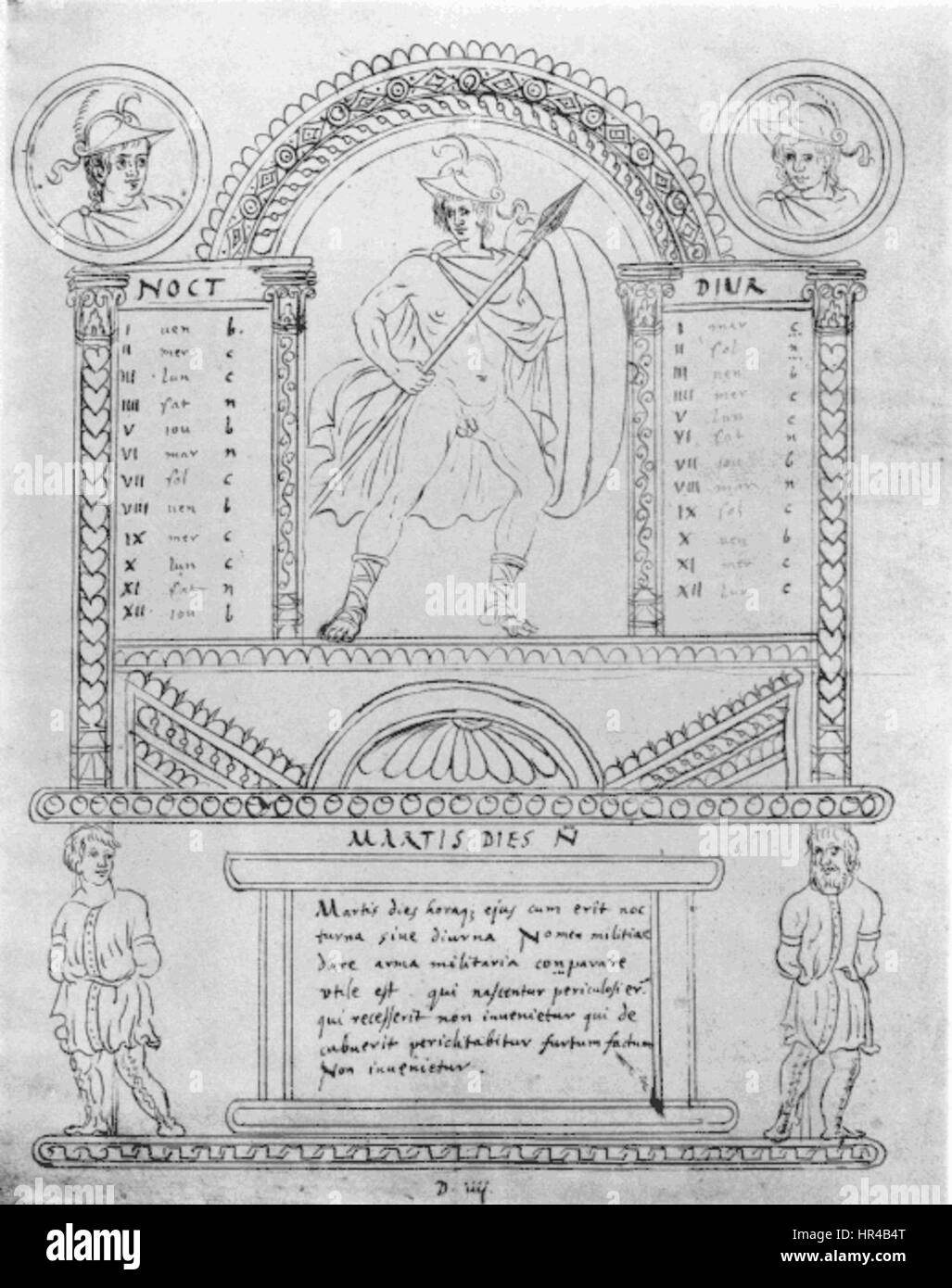 The personification of the planet Mars is depicted in this work from ...