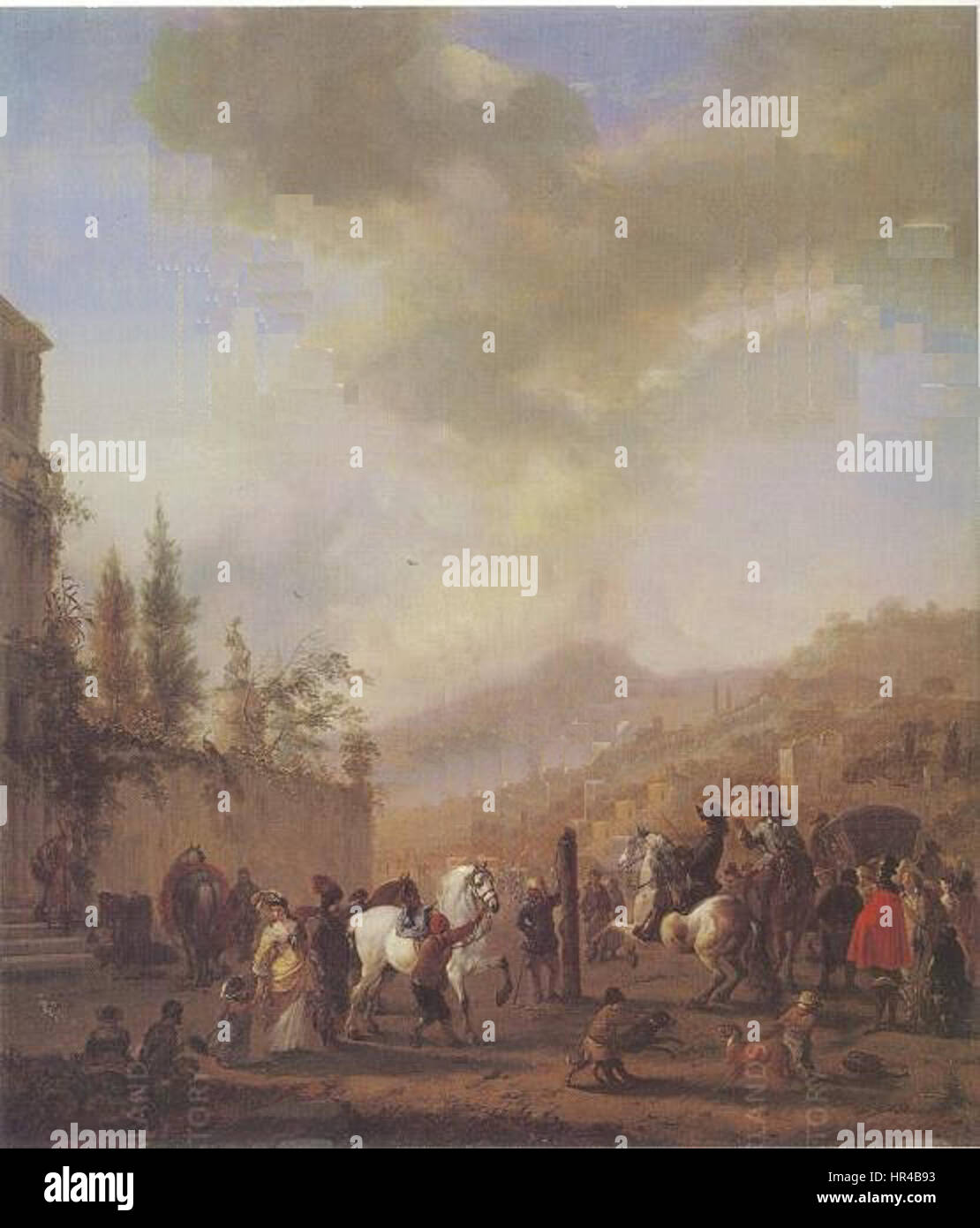 Philips Wouwerman's 'A Riding School' depicts a lively scene of ...