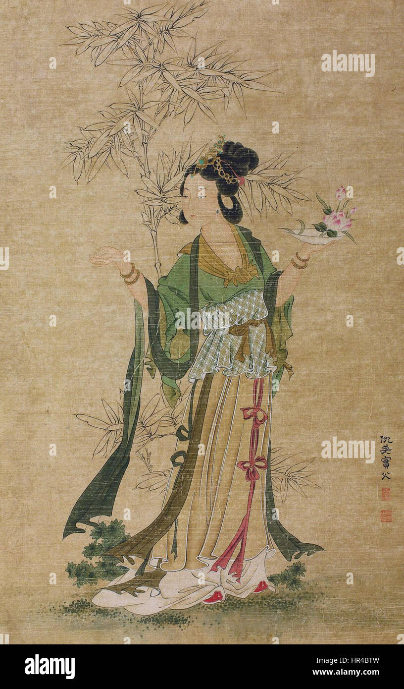 'Painting of a Lady' by Ch'iu Ying is a Chinese artwork attributed to ...