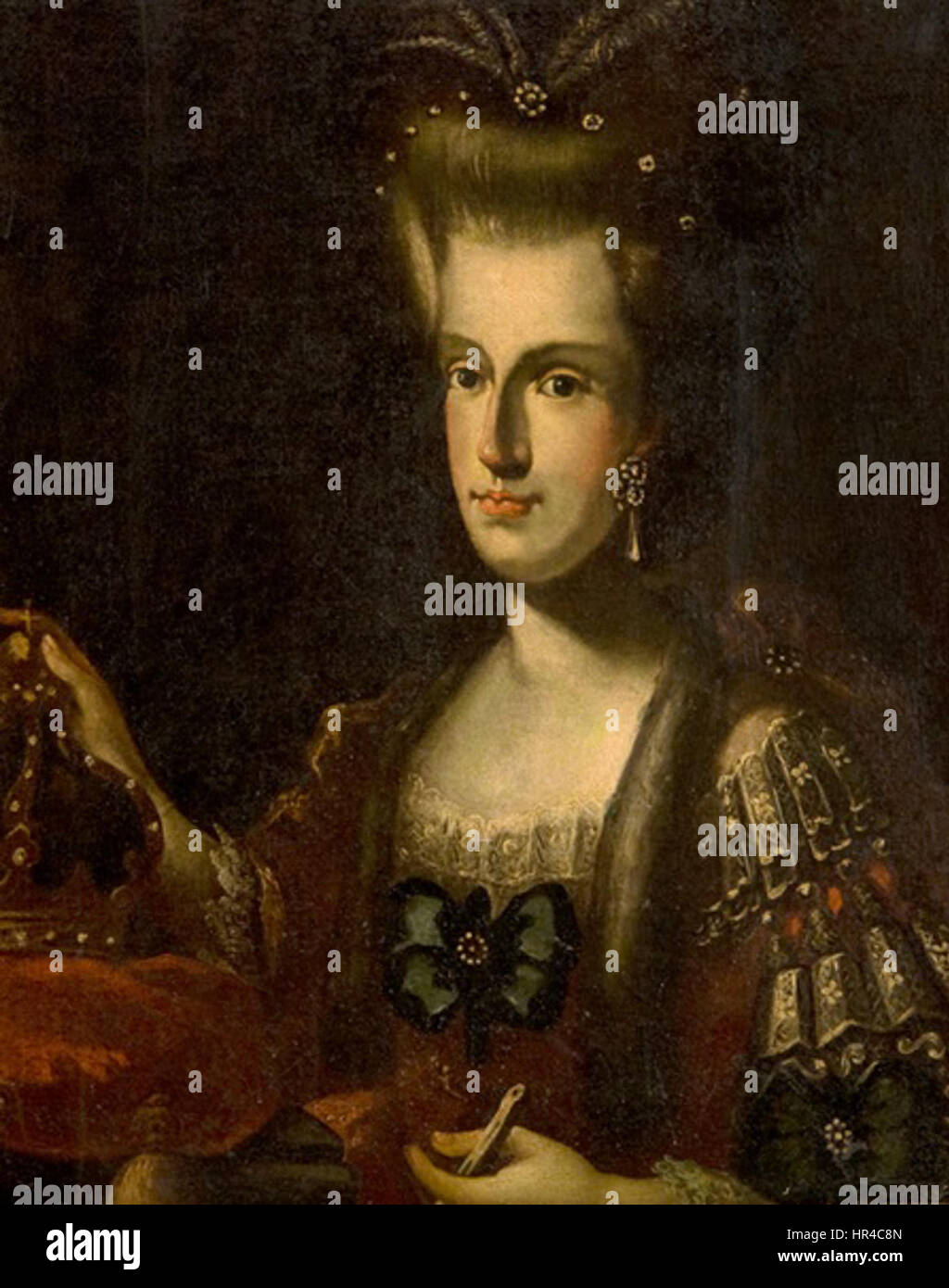 This portrait from the Neapolitan school depicts Maria Carolina of ...