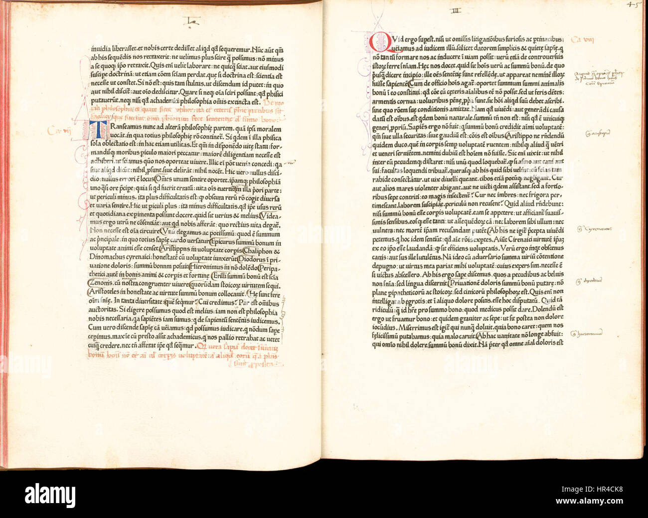 A 15th-century manuscript by Pannartz and Sweynheim featuring ...