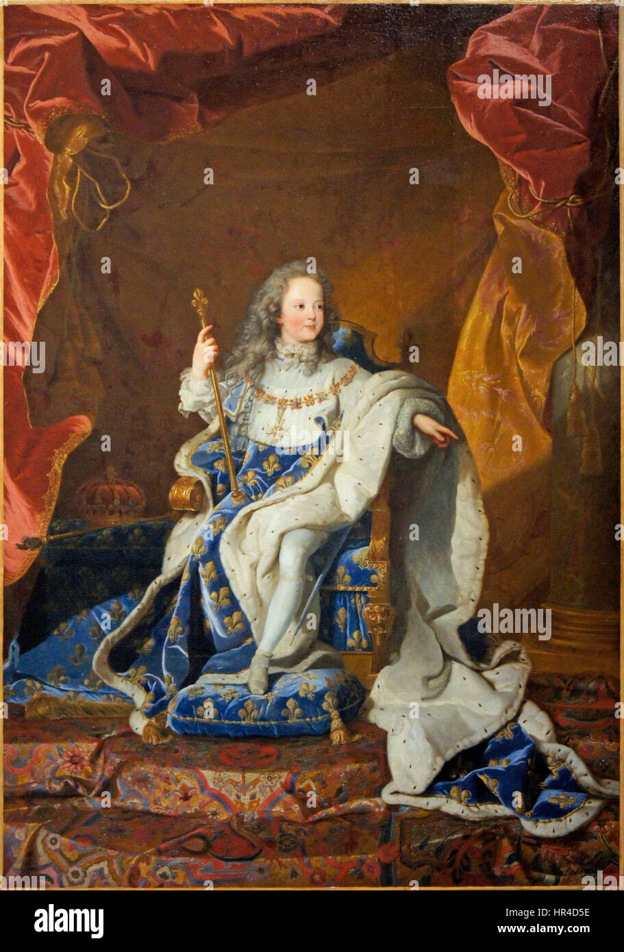 Portrait officiel de Louis XIV en costume de sacre 3728 Stock Photo - Alamy