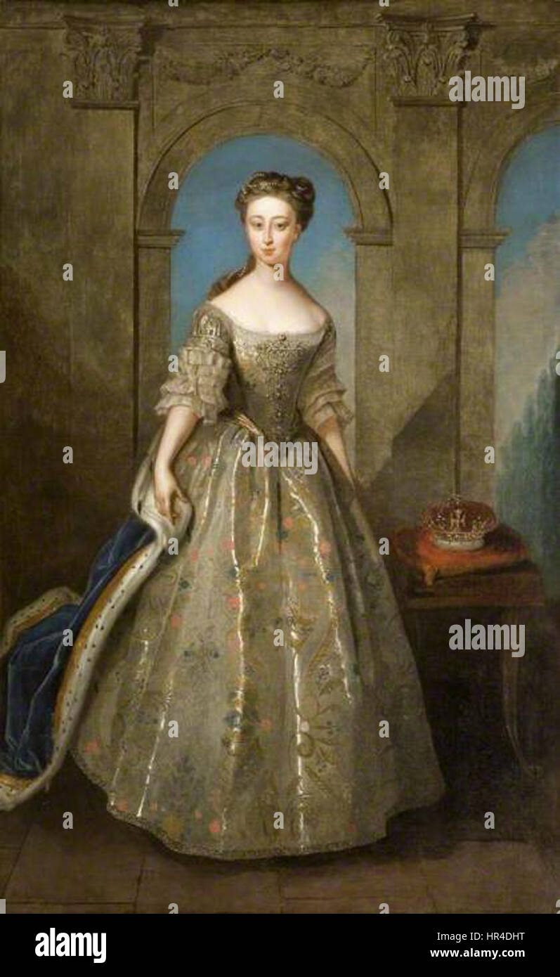 This portrait of Princess Caroline of Great Britain presents her in an ...