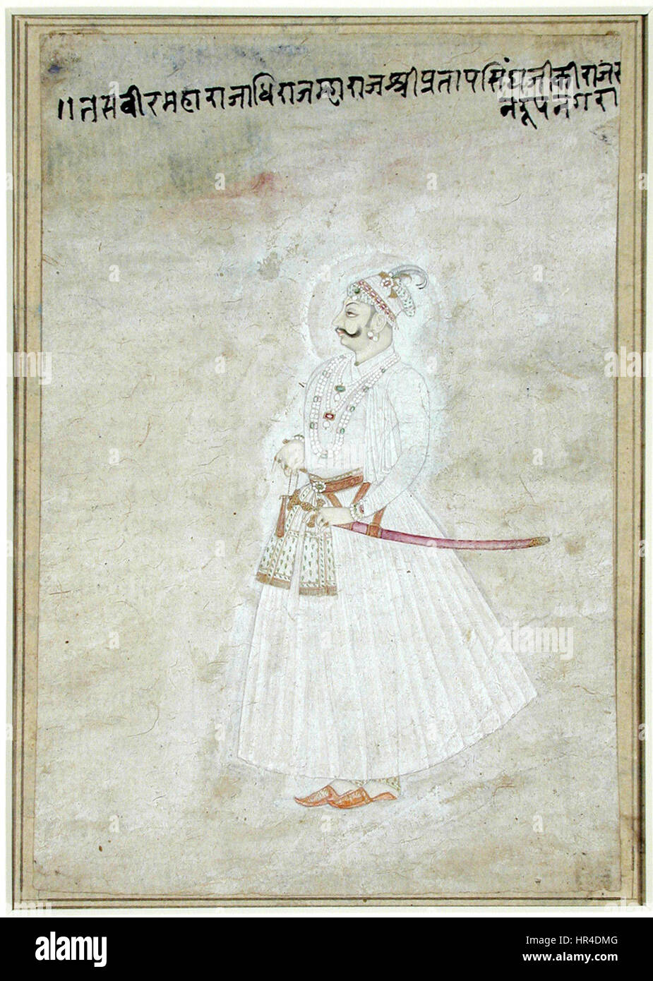 Portrait of a Rajput Ruler, Standing (6124562769 Stock Photo - Alamy