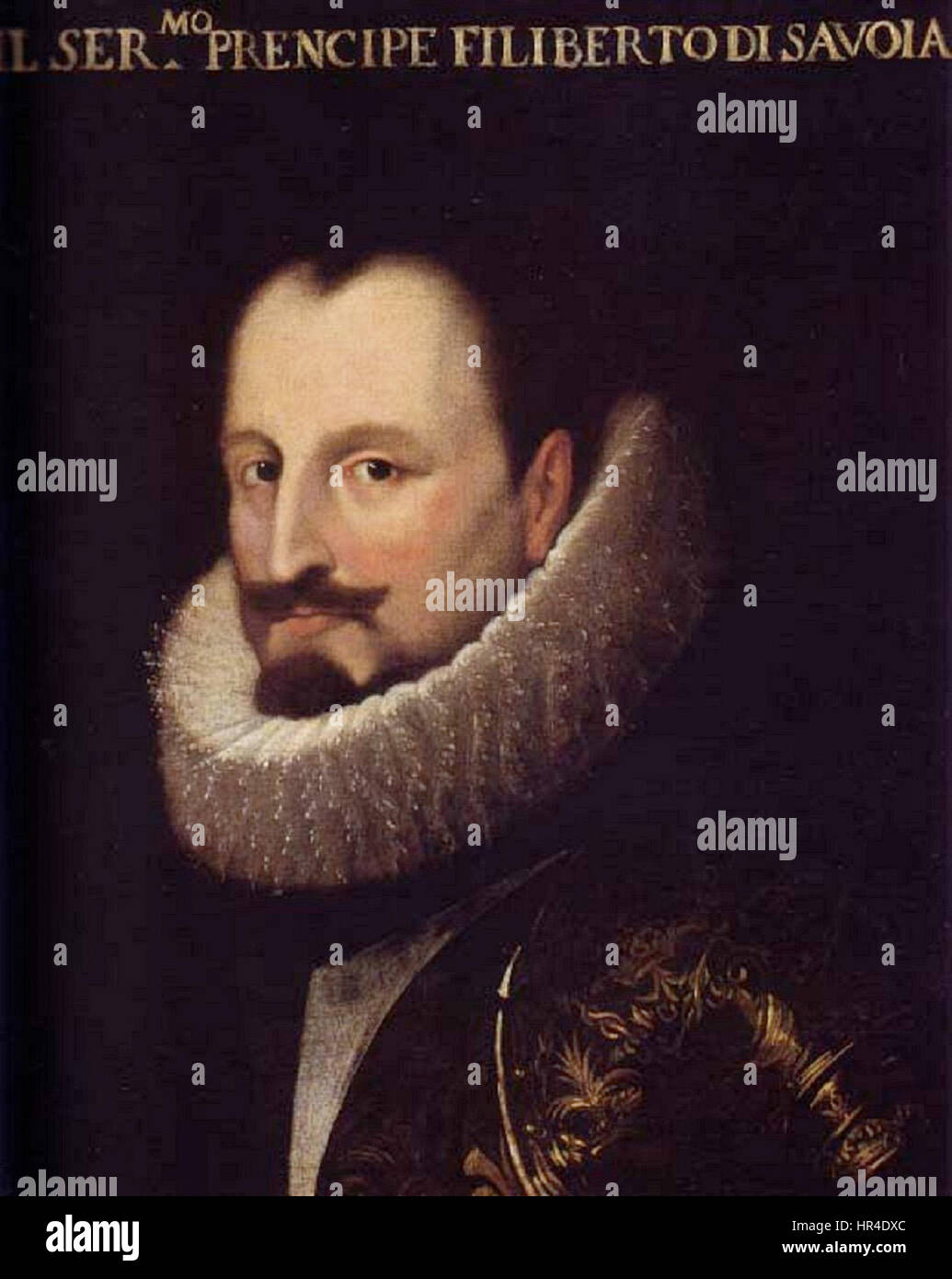 The portrait of Prince Emanuel Philiberth of Savoy presents the noble ...