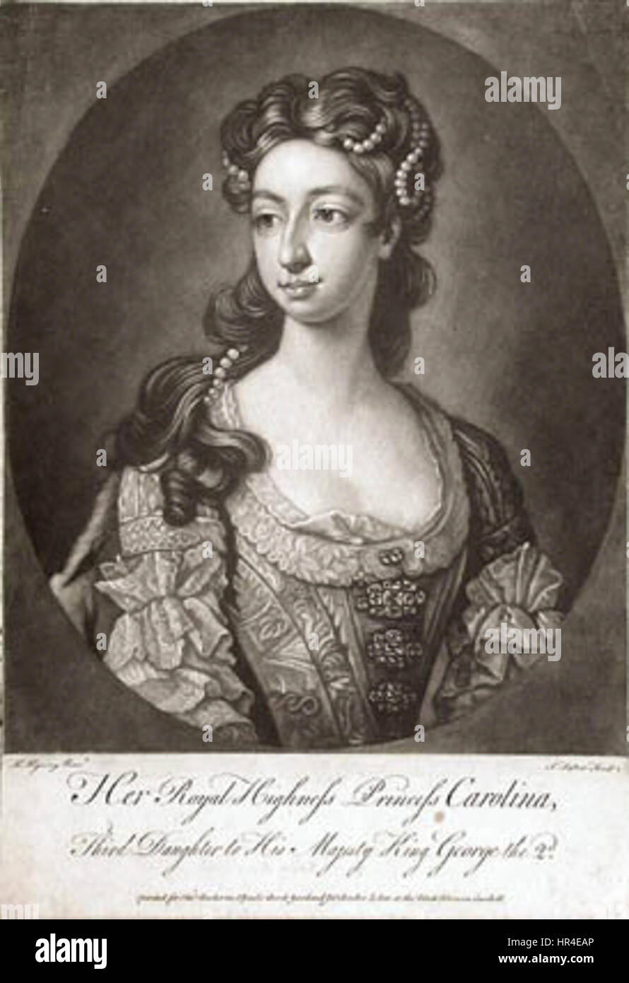 Princess Caroline of England Stock Photo - Alamy