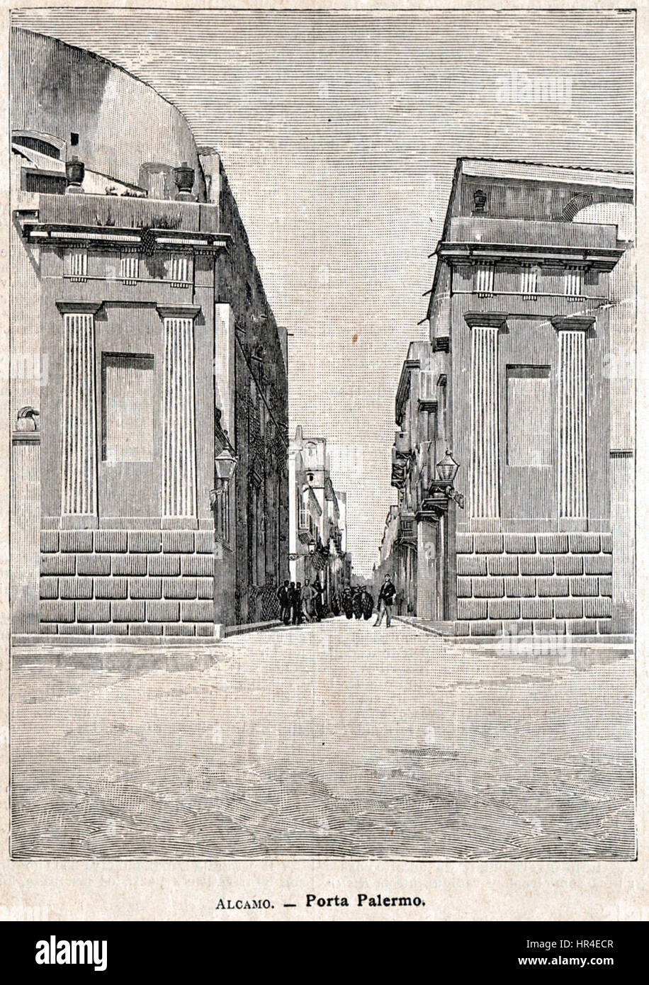 *Porta Palermo* is an early 20th-century print depicting the historic ...