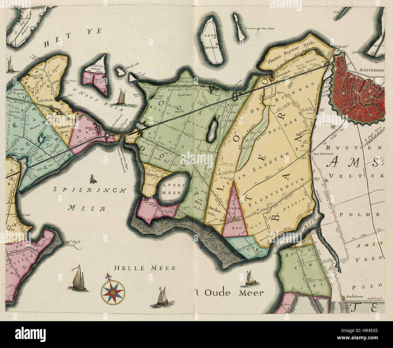 Hoogheemraadschap rijnland map hi-res stock photography and images - Alamy