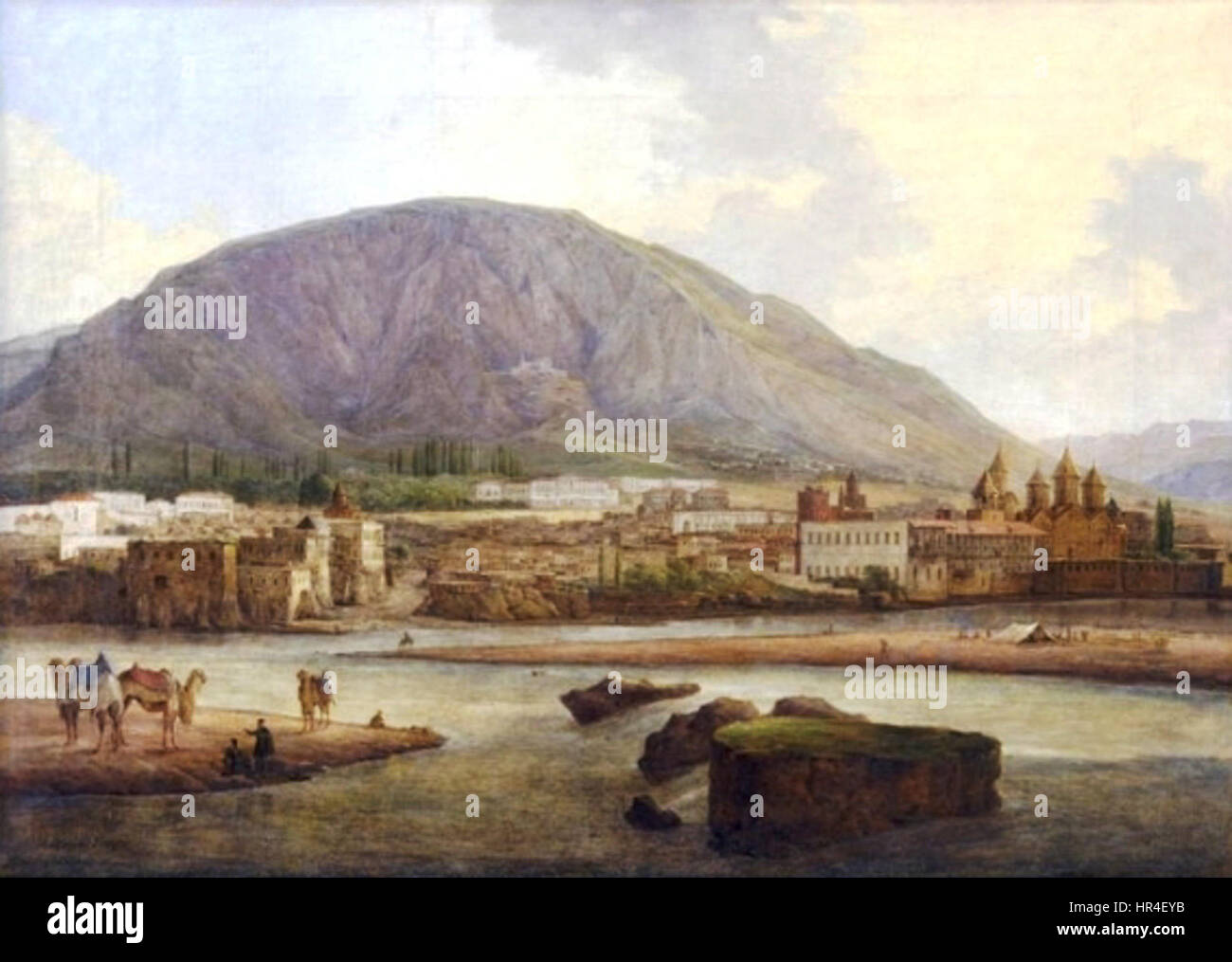 Nikanor Chernetsov. View of Tiflis Stock Photo - Alamy