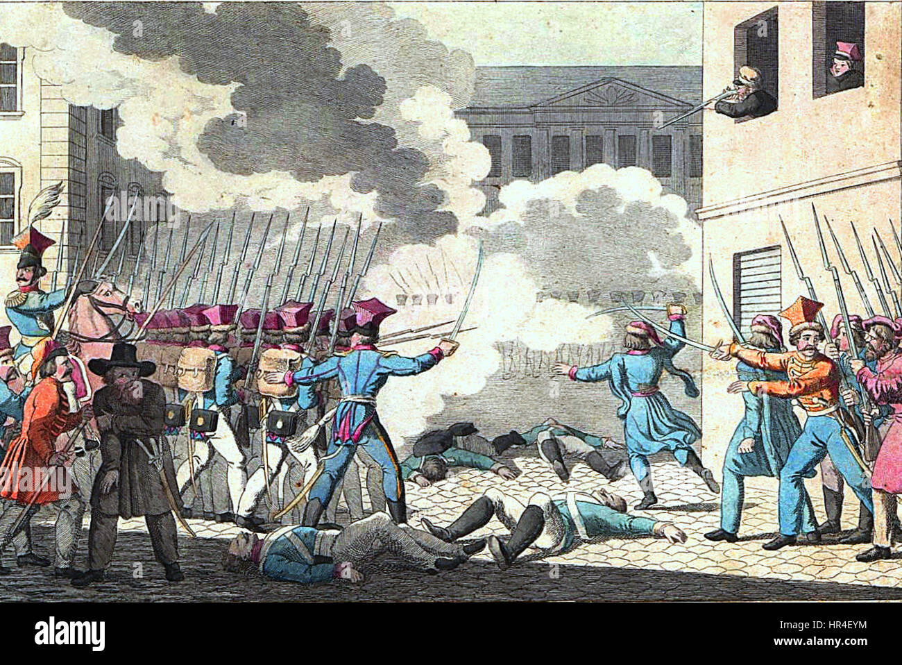 This historical painting portrays the November Uprising of 1830 in ...