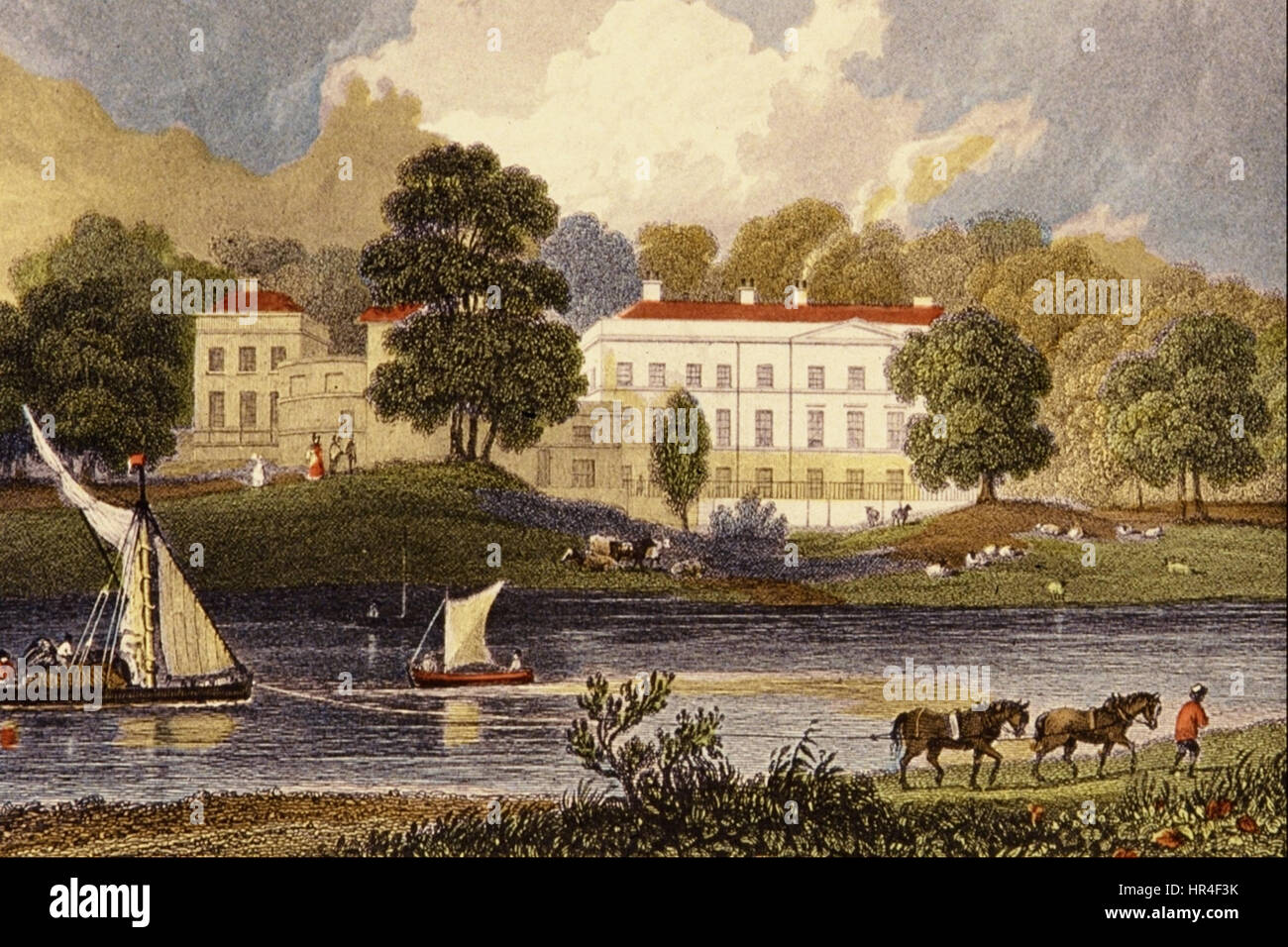 The painting 'Nuneham Courteney, Oxon Lord Harcourts' by William ...