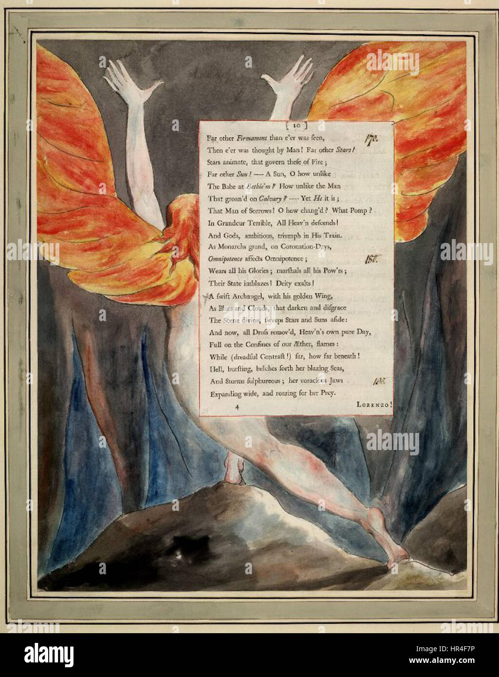 William Blake’s 'Night Thoughts' is a poignant watercolor, capturing ...