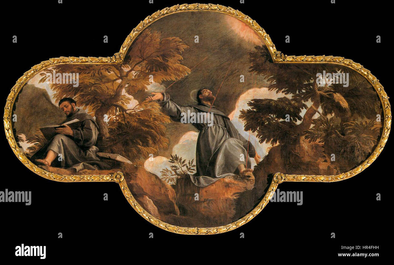 'St. Francis in Ecstasy' by Paolo Veronese depicts the moment of Saint ...