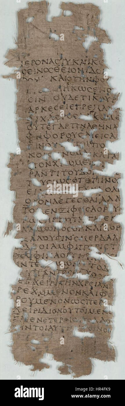 POxy.XX.2260.i is an ancient papyrus fragment from the Oxyrhynchus ...