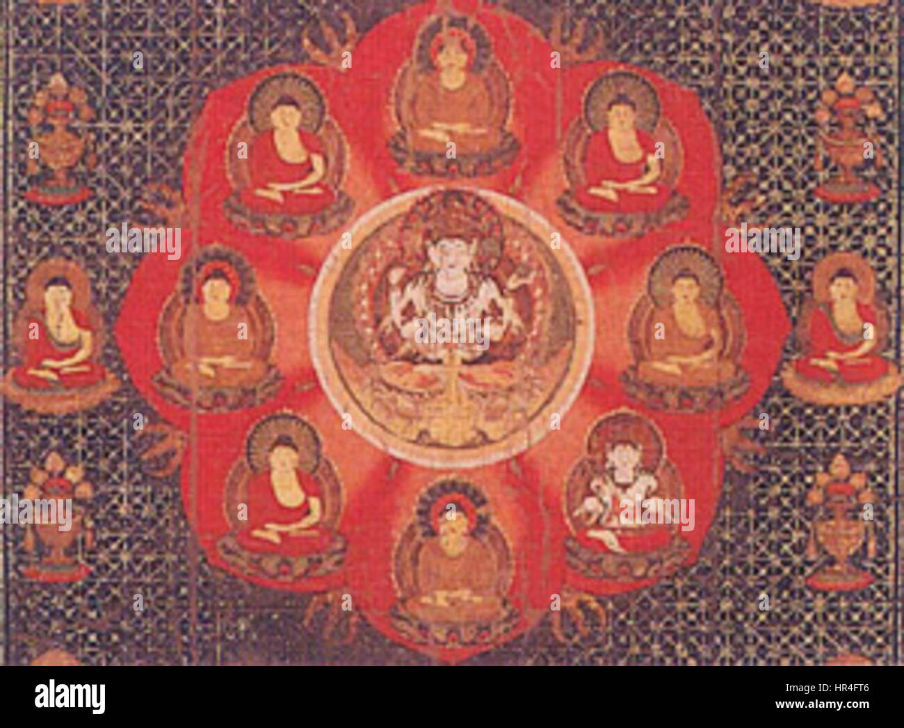 The 'Peacock Sutra Mandala' by Matsuodera Izumi is a vivid, intricate ...