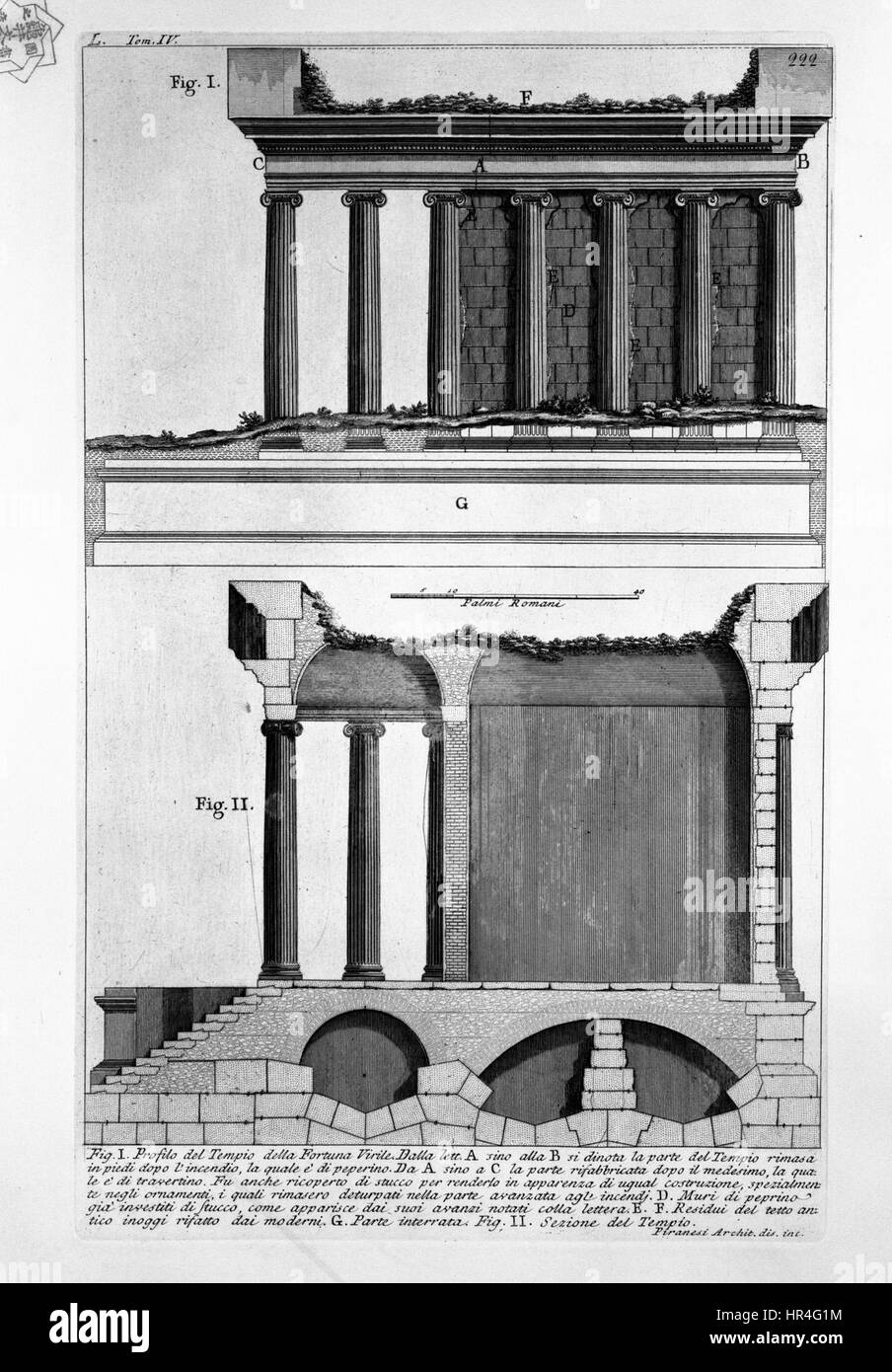 Giovanni Battista Piranesi's etching illustrates ancient Roman ...