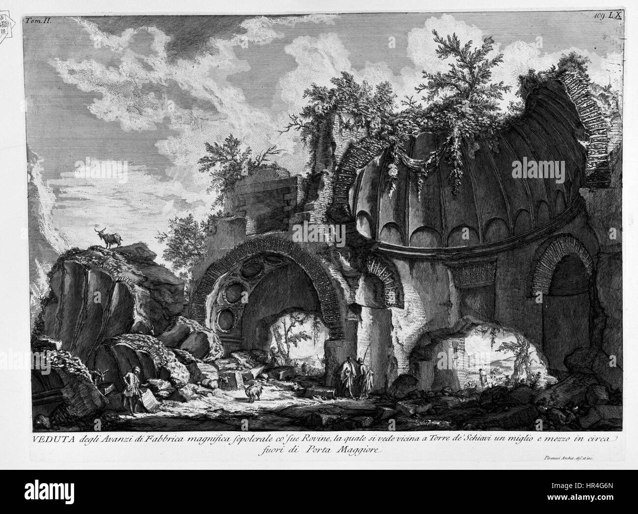 This engraving by Giovanni Battista Piranesi, titled '2061', showcases ...