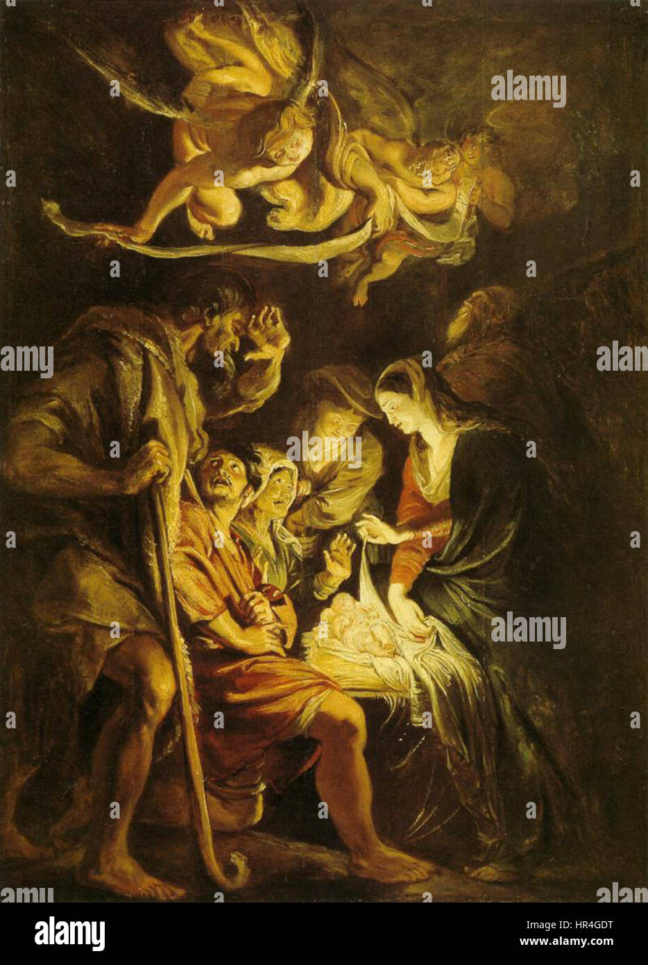 Peter Paul Rubens’ 'Adoration of the Shepherds' presents the Nativity ...