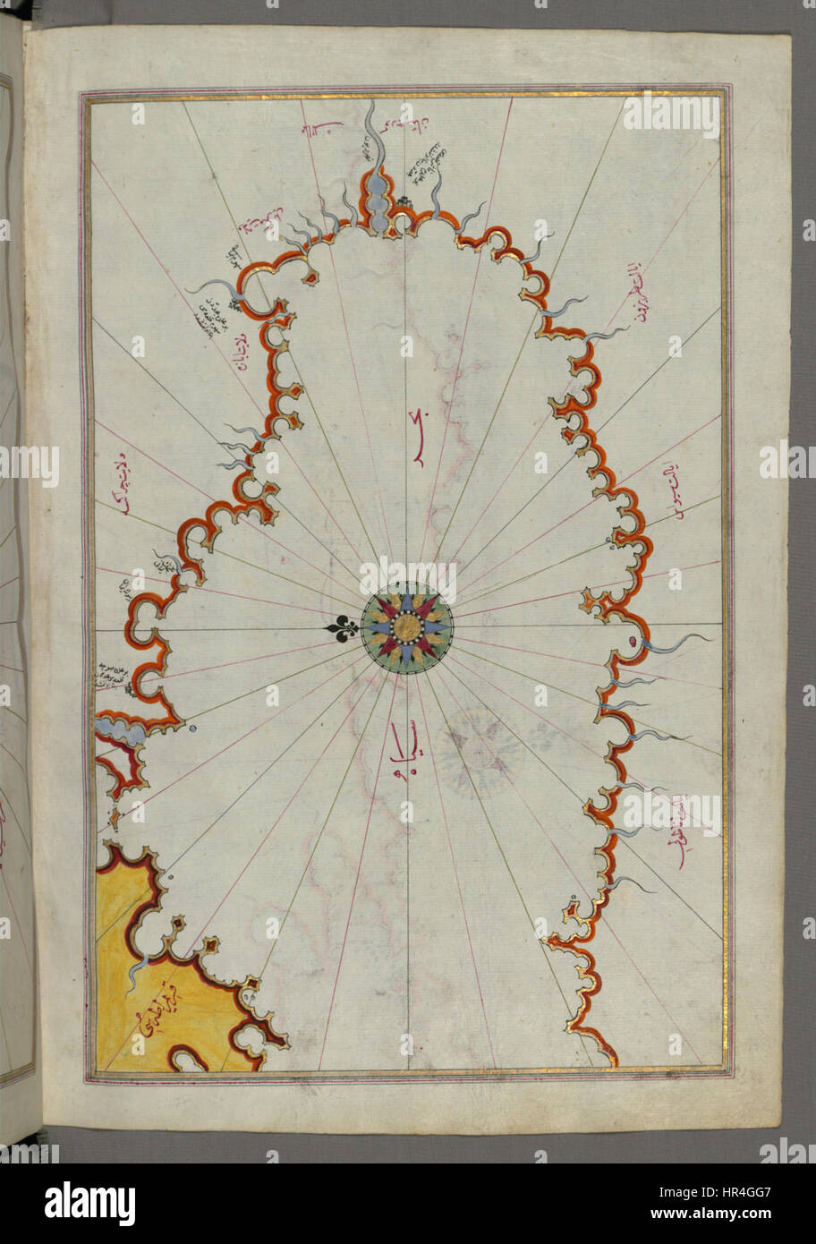 Piri Reis - Map of the Coastline of the Black Sea - Walters W658371B ...