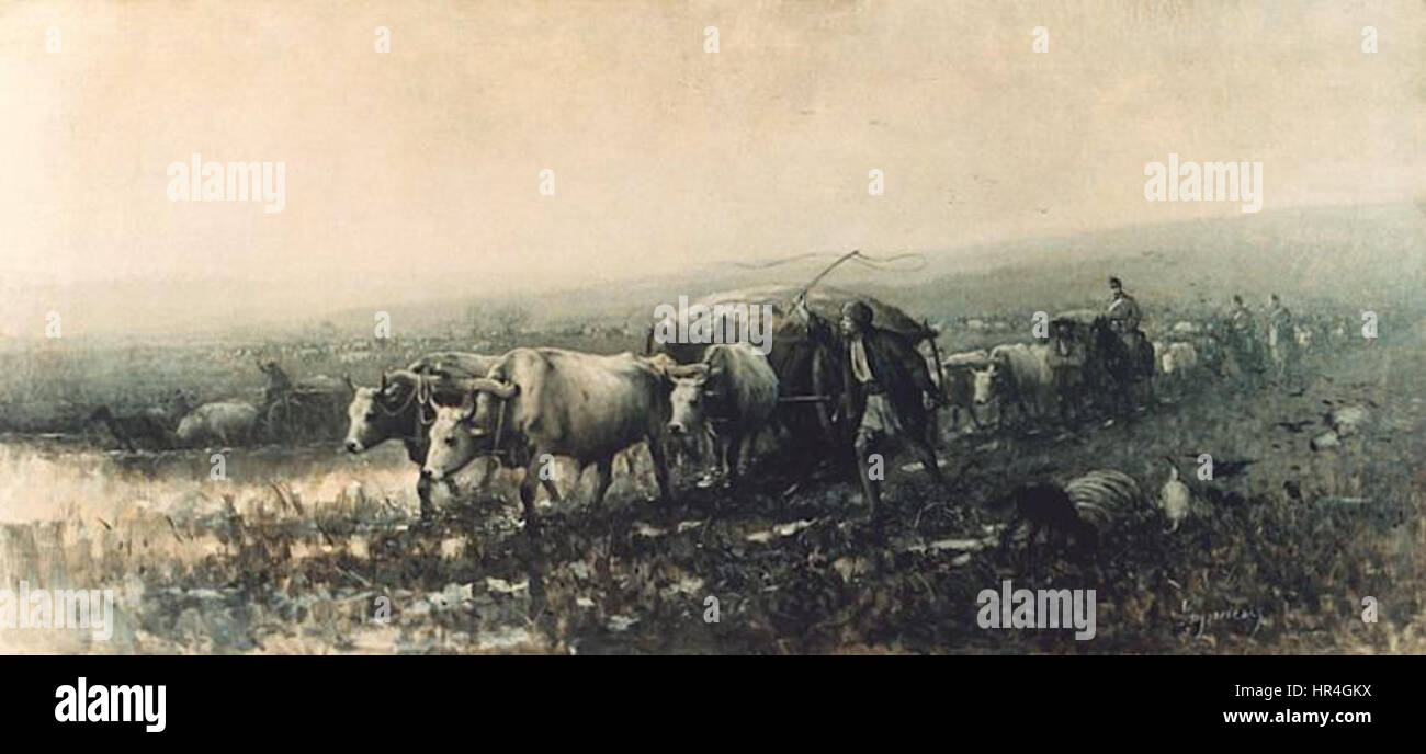 Nicolae Grigorescu - Transport de provizii Stock Photo - Alamy