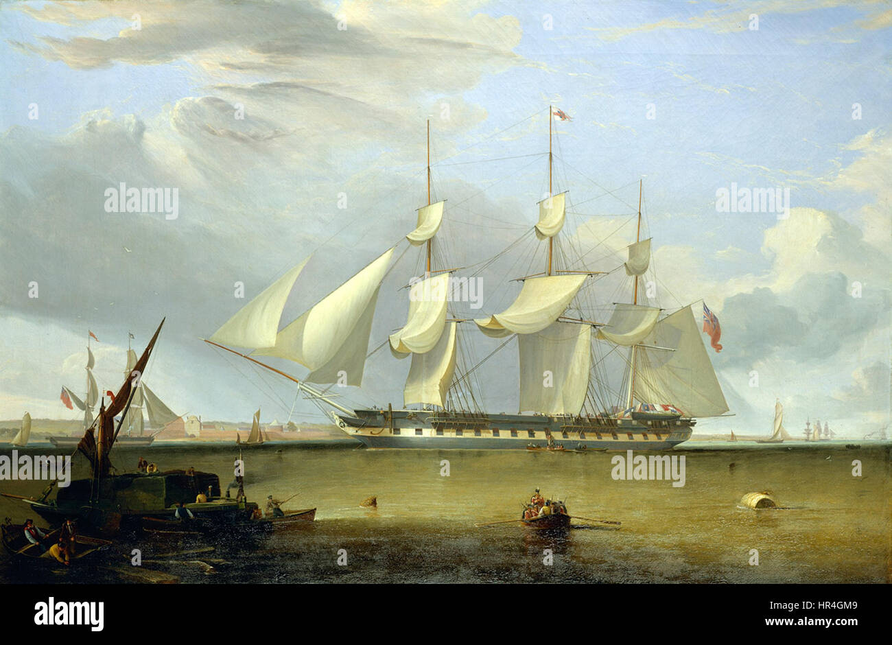 Frigate ship 19th century hi-res stock photography and images - Alamy