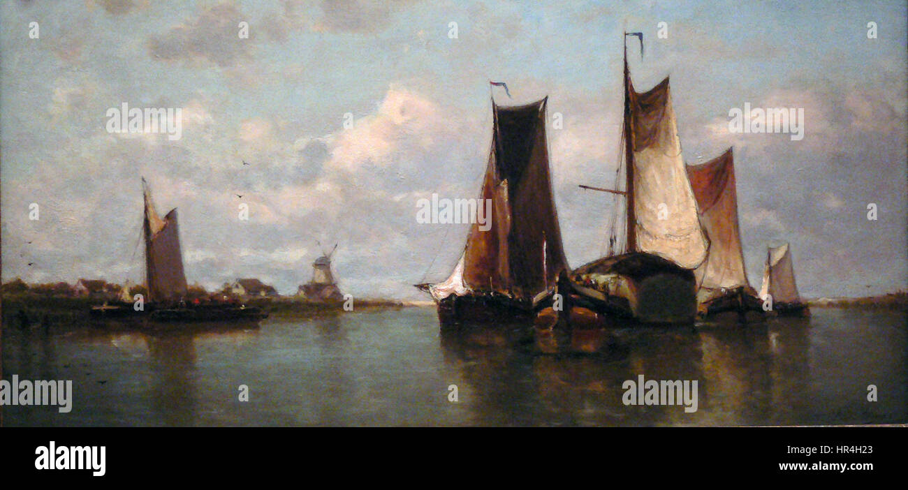 'Paysage marin' by Paul-Jean Clays is a seascape depicting the fluid ...
