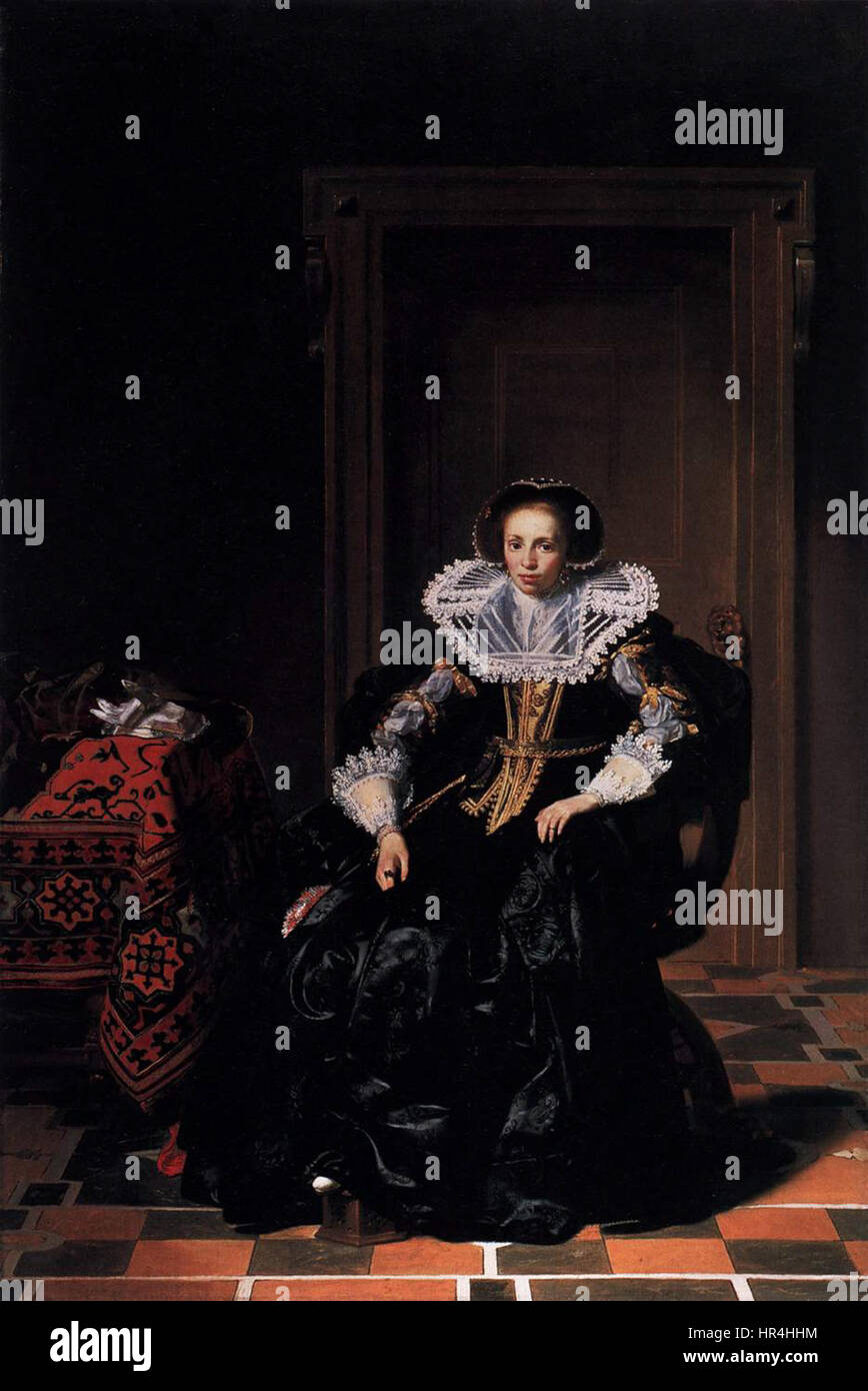 Portrait of a Lady 1632 Keyser Stock Photo - Alamy