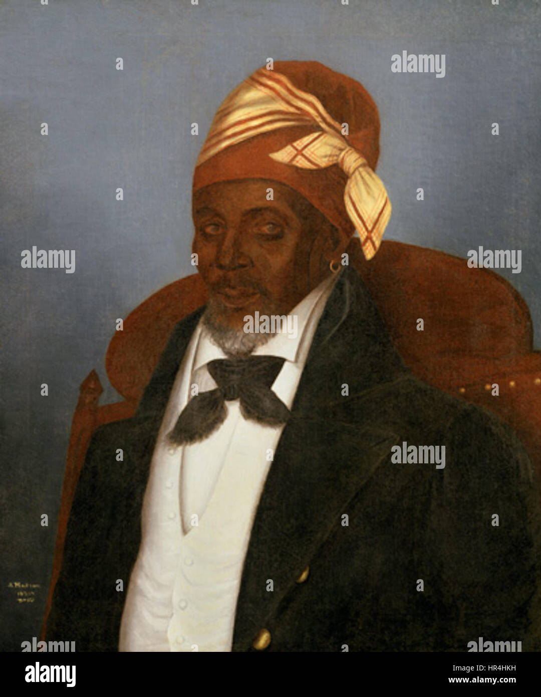 Portrait of a Black Man by Julien Hudson 1835 Stock Photo - Alamy