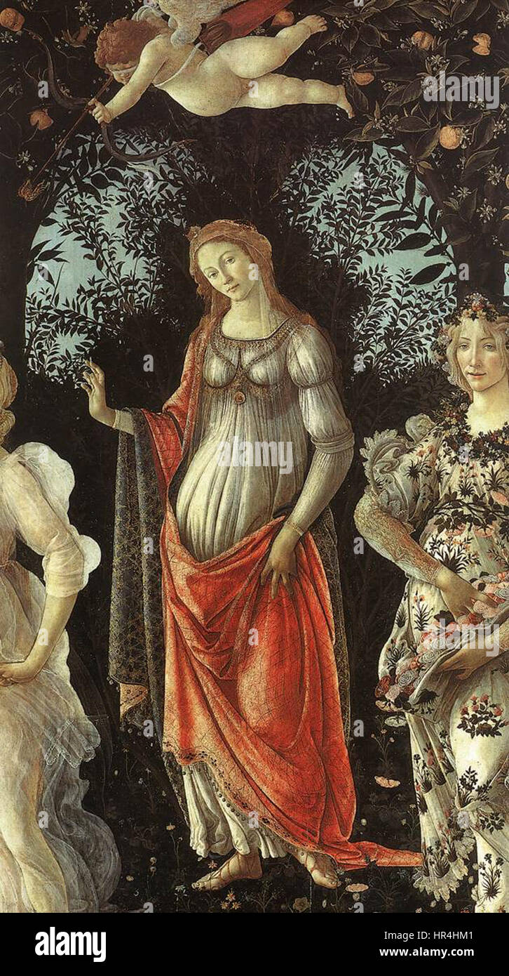 *Primavera* (Spring) by an unknown artist is an allegorical ...