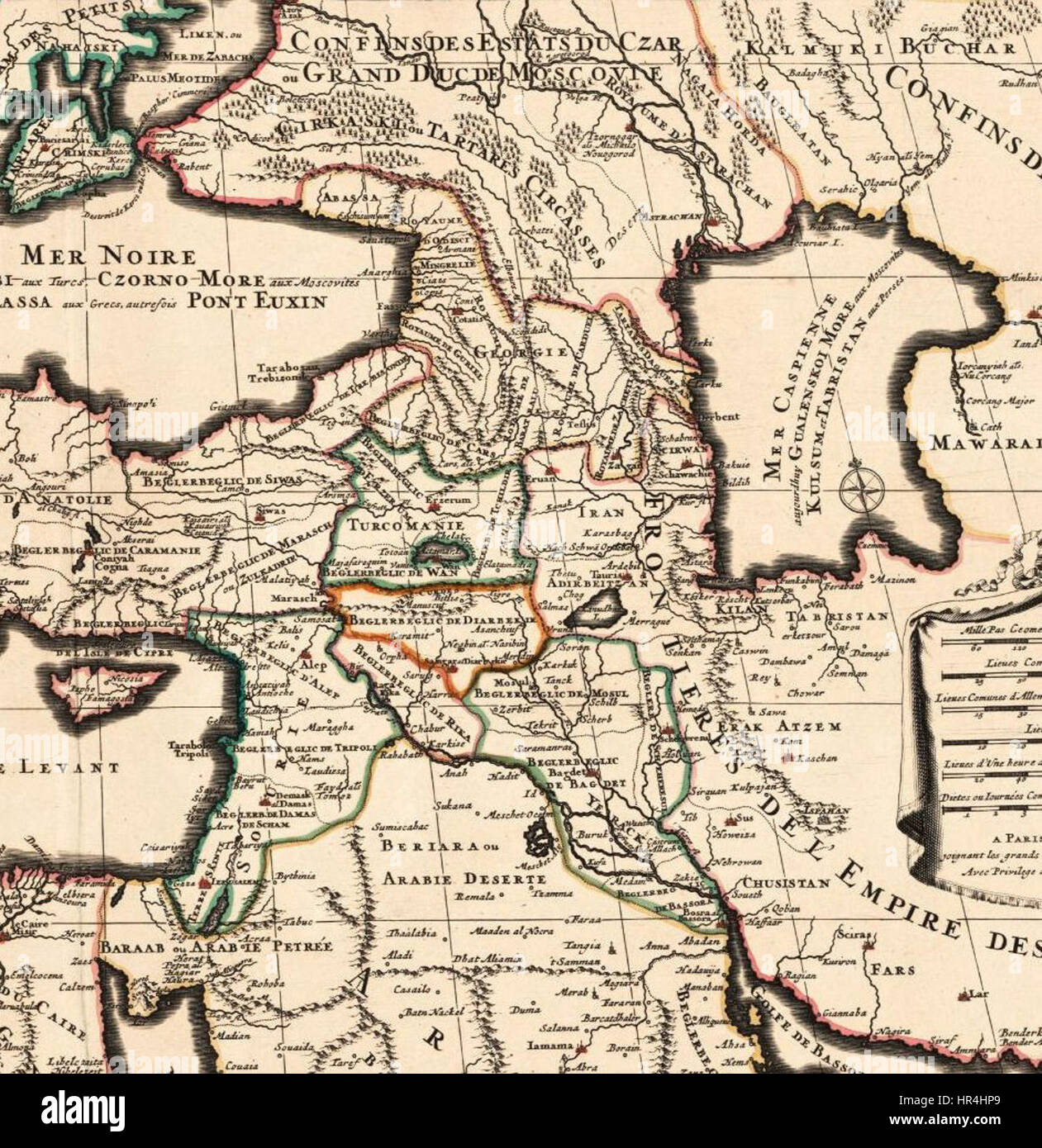 The 'Ottoman Empire 1696' map by Jaillot showcases the territorial ...