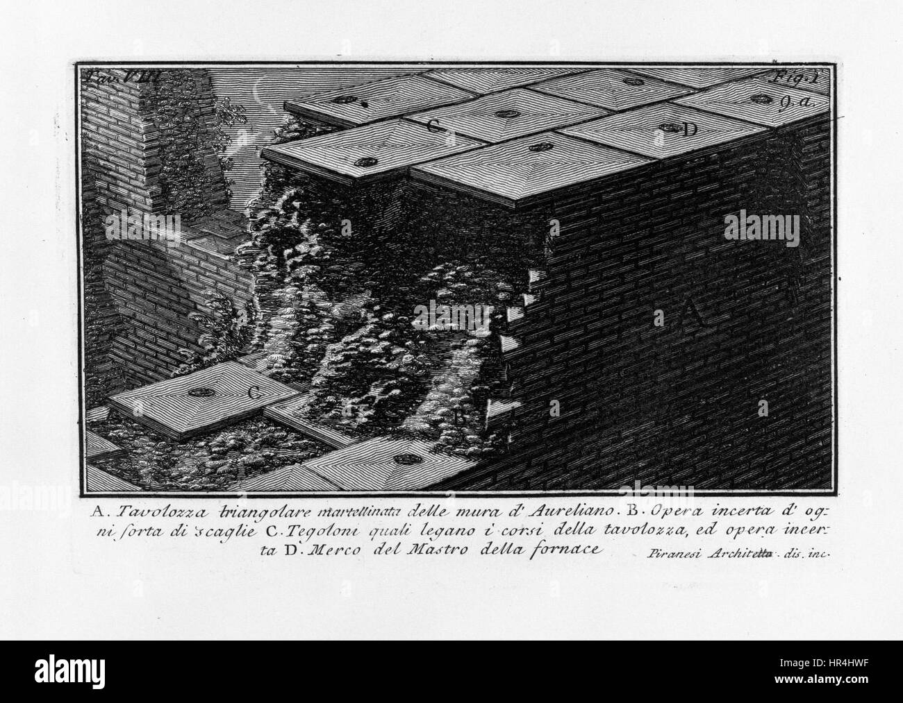 The engraving by Piranesi, known as '10091,' is part of his renowned ...