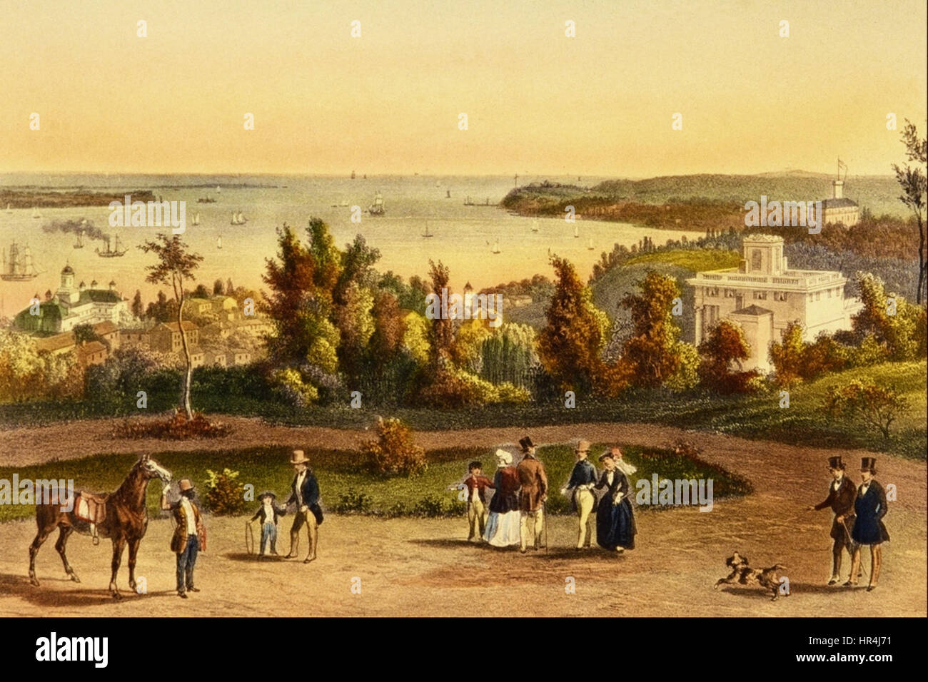 New York - The Narrows and Part of... - Augustus Kollner Stock Photo ...