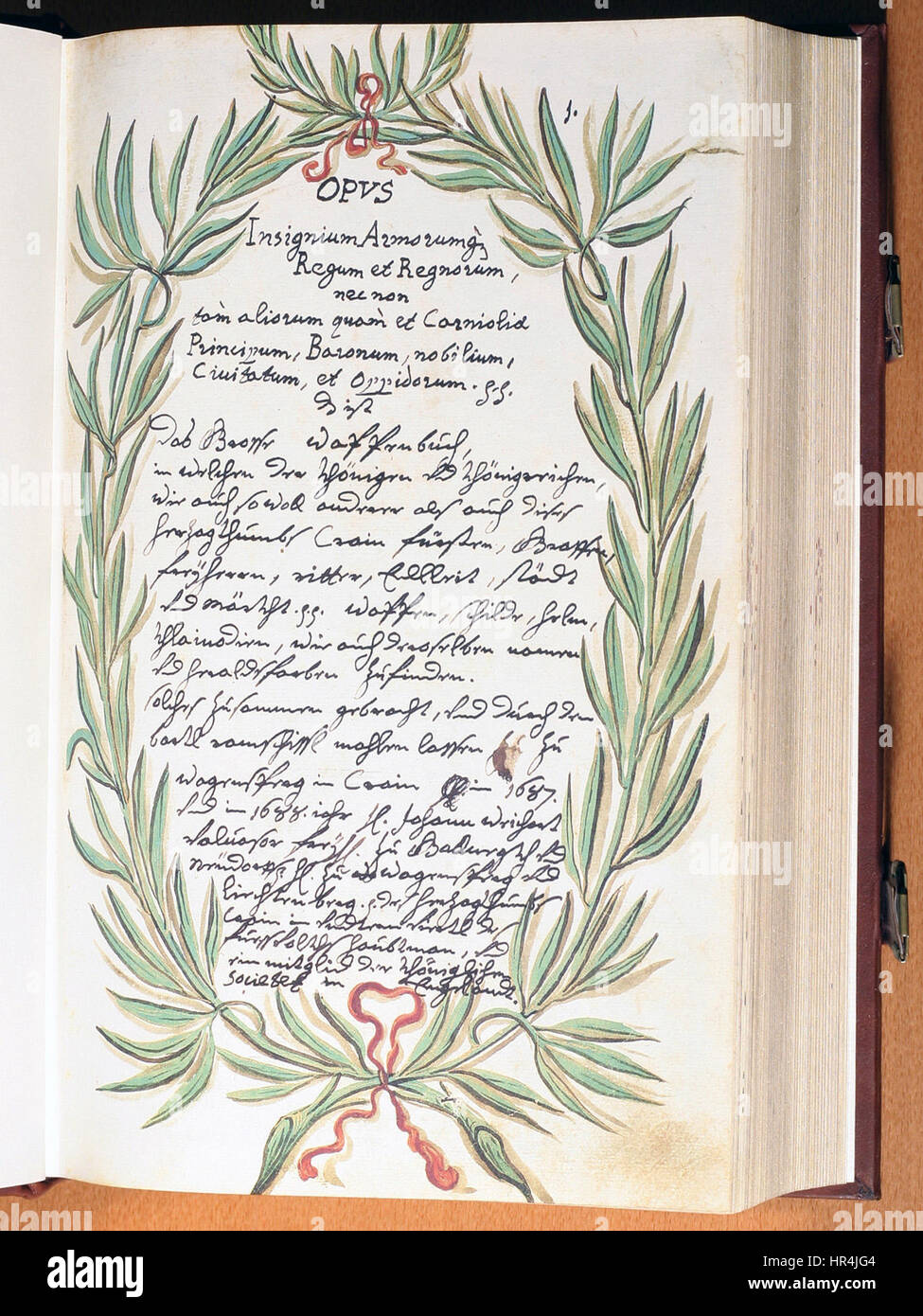 'Opus insignium armorumque 001' refers to a collection or manuscript ...