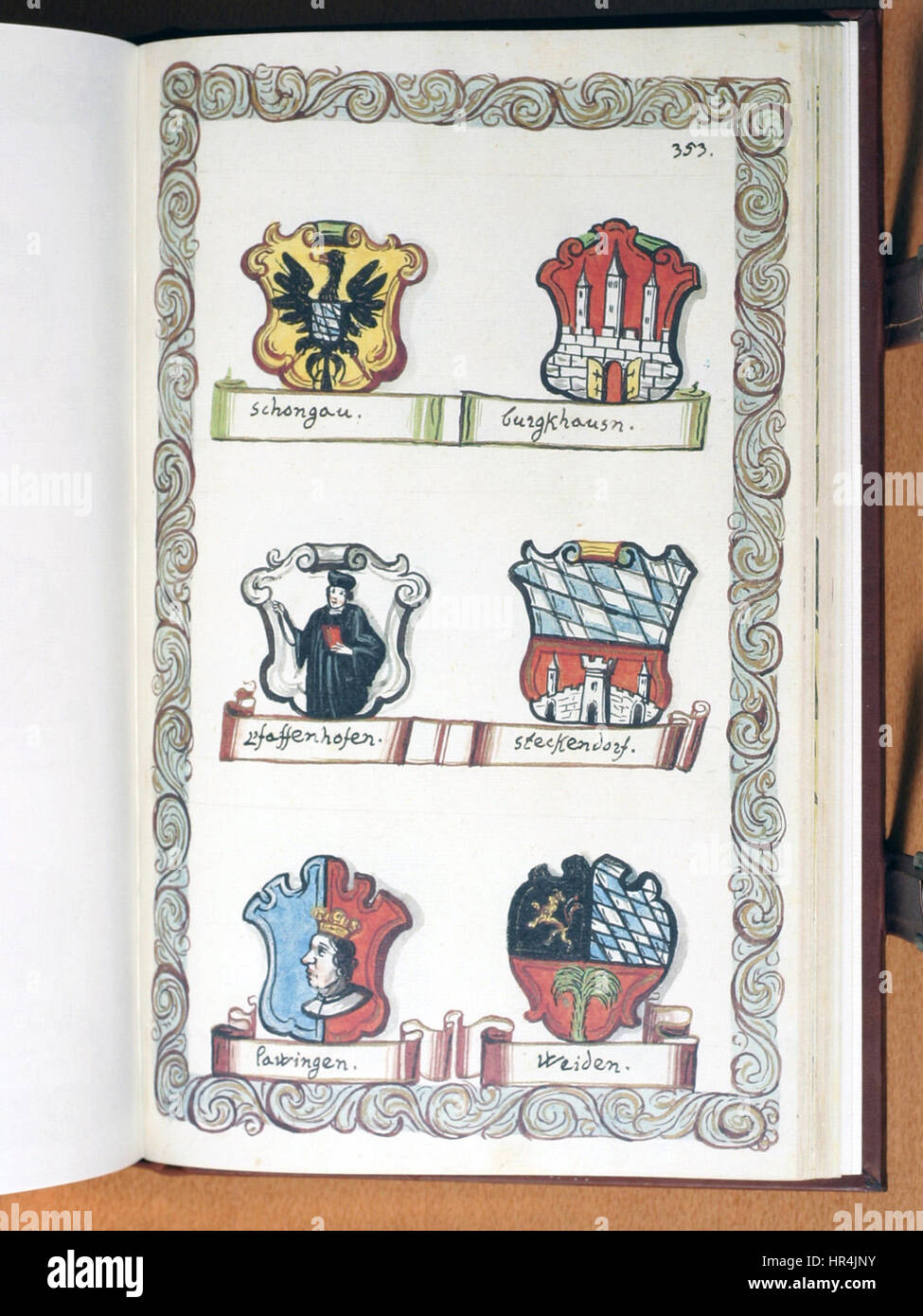 'Opus insignium armorumque 353' is an artistic piece depicting heraldic ...