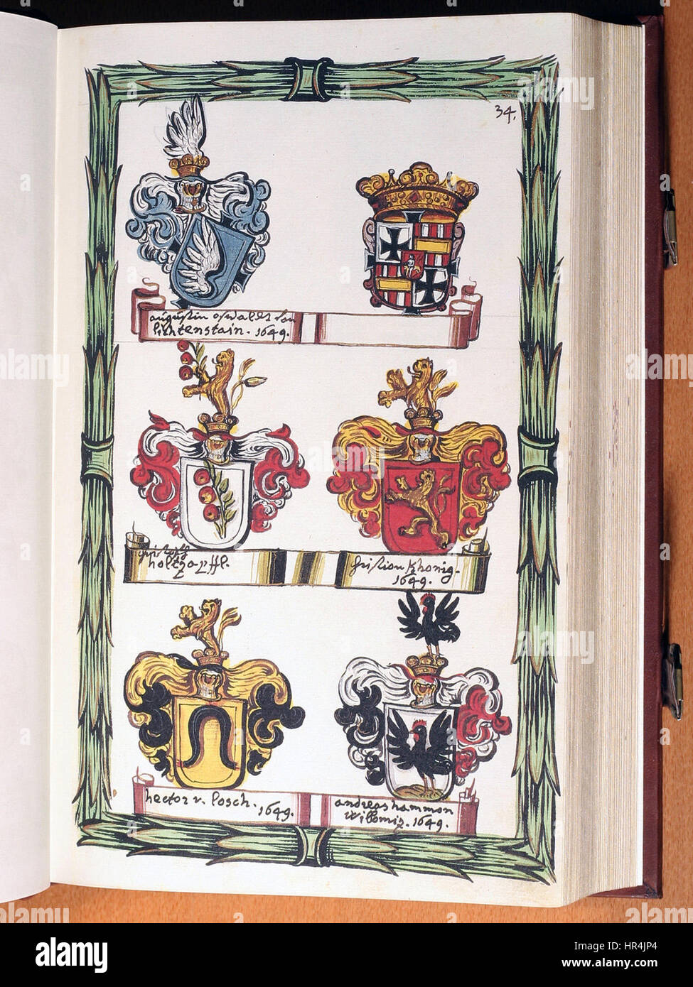 The 'Opus insignium armorumque 034' is a depiction of heraldic insignia ...