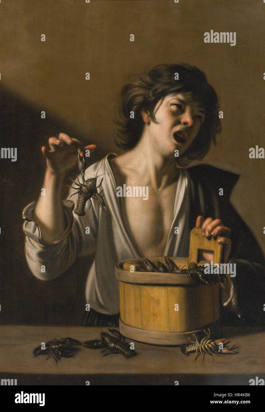 This artwork, ‘A boy bitten by a freshwater crayfish,’ depicts a moment ...