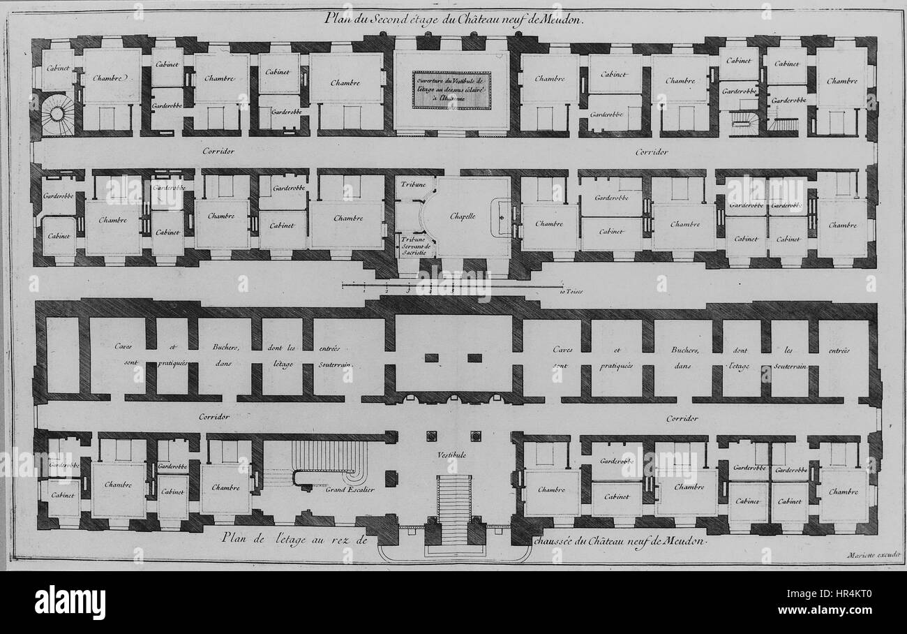 The *Plans of Ground Floor and Second Floor of the Chateau Neuf* are ...