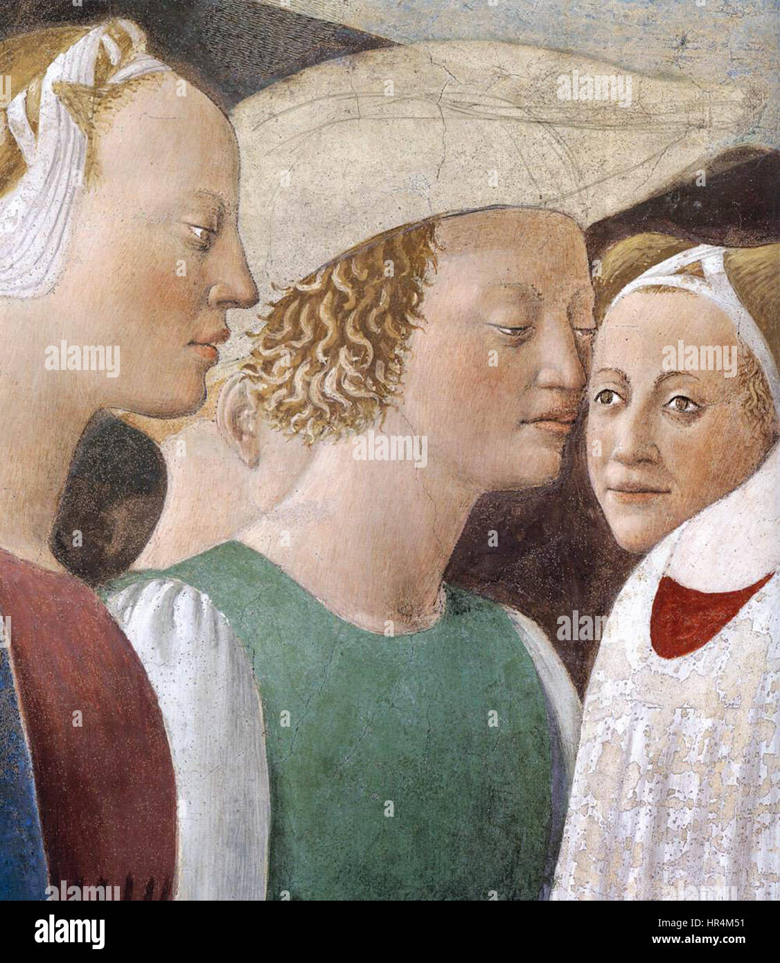 This detail from Piero della Francesca's 'Procession of the Queen of ...