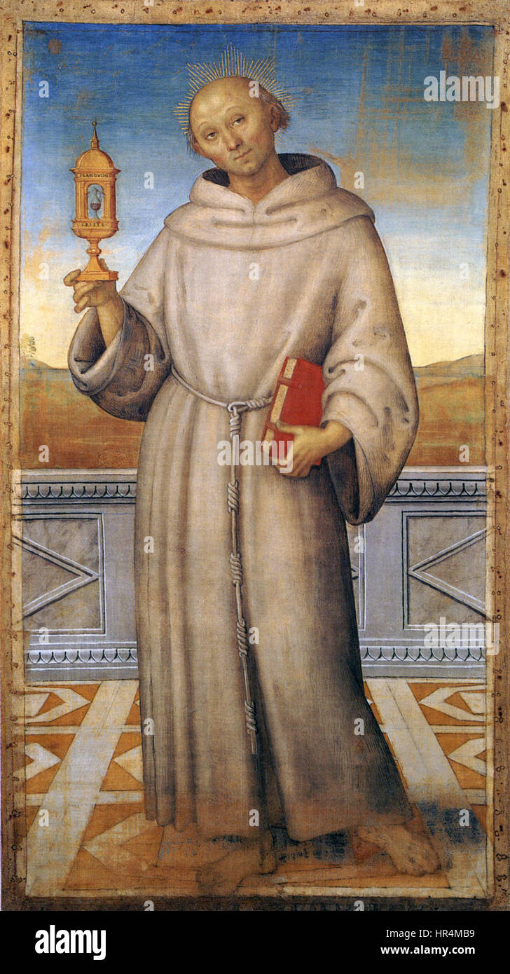 'Cat 90' by Pietro Perugino shows a classical religious scene, likely ...