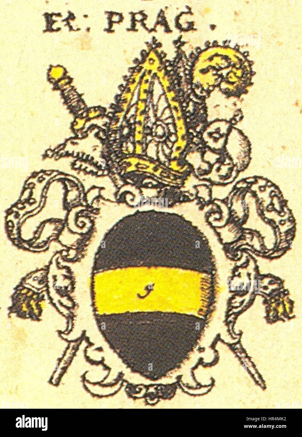 The coat of arms of Prague represents the city’s historical ...