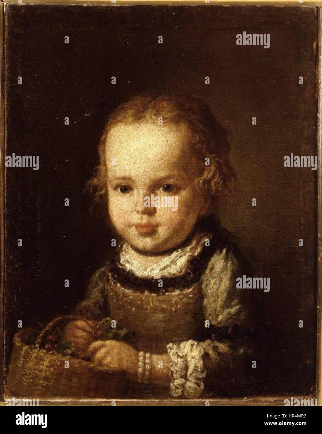 The portrait of Ercole Comini at two years old captures the innocence ...