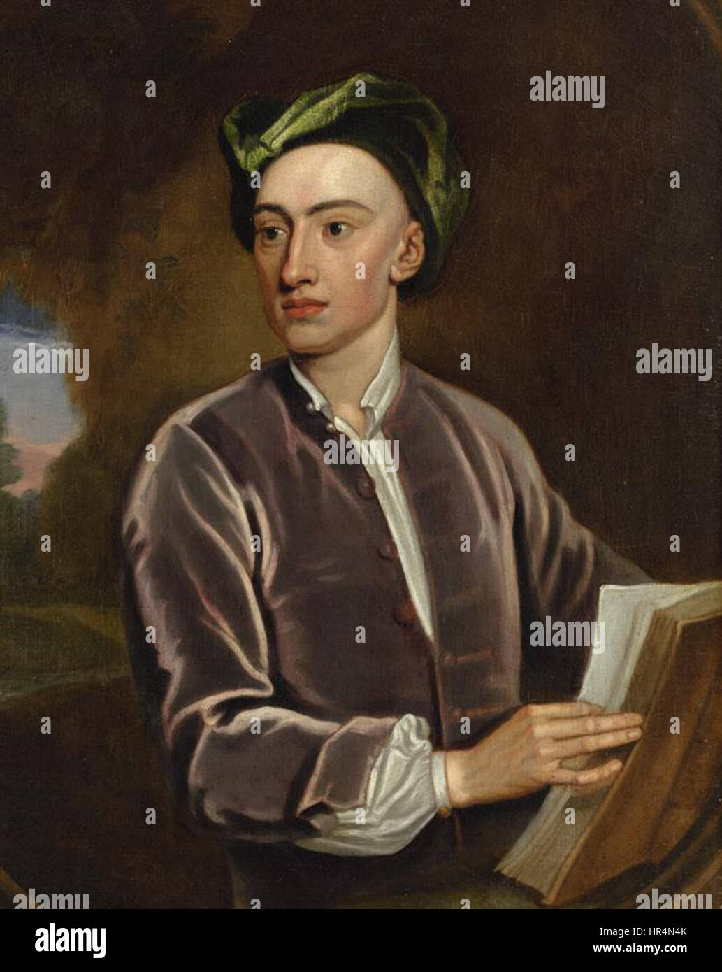This portrait of Alexander Pope, a prominent 18th-century poet ...