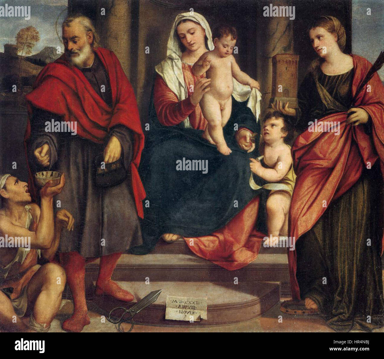 Bonifacio de Pitati’s 'Madonna of the Tailors' is a devotional artwork ...