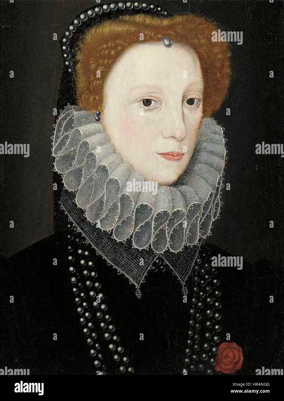 Portrait of a Lady Circle of George Gower Stock Photo - Alamy