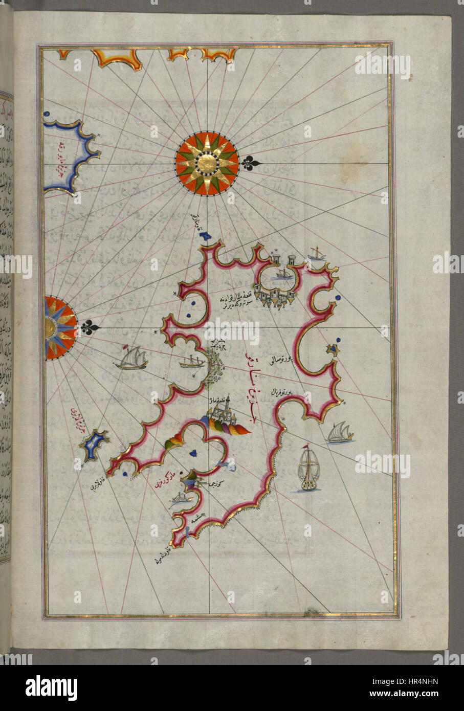 Piri Reis - Map of the Island of Minorca - Walters W658230B - Full Page ...