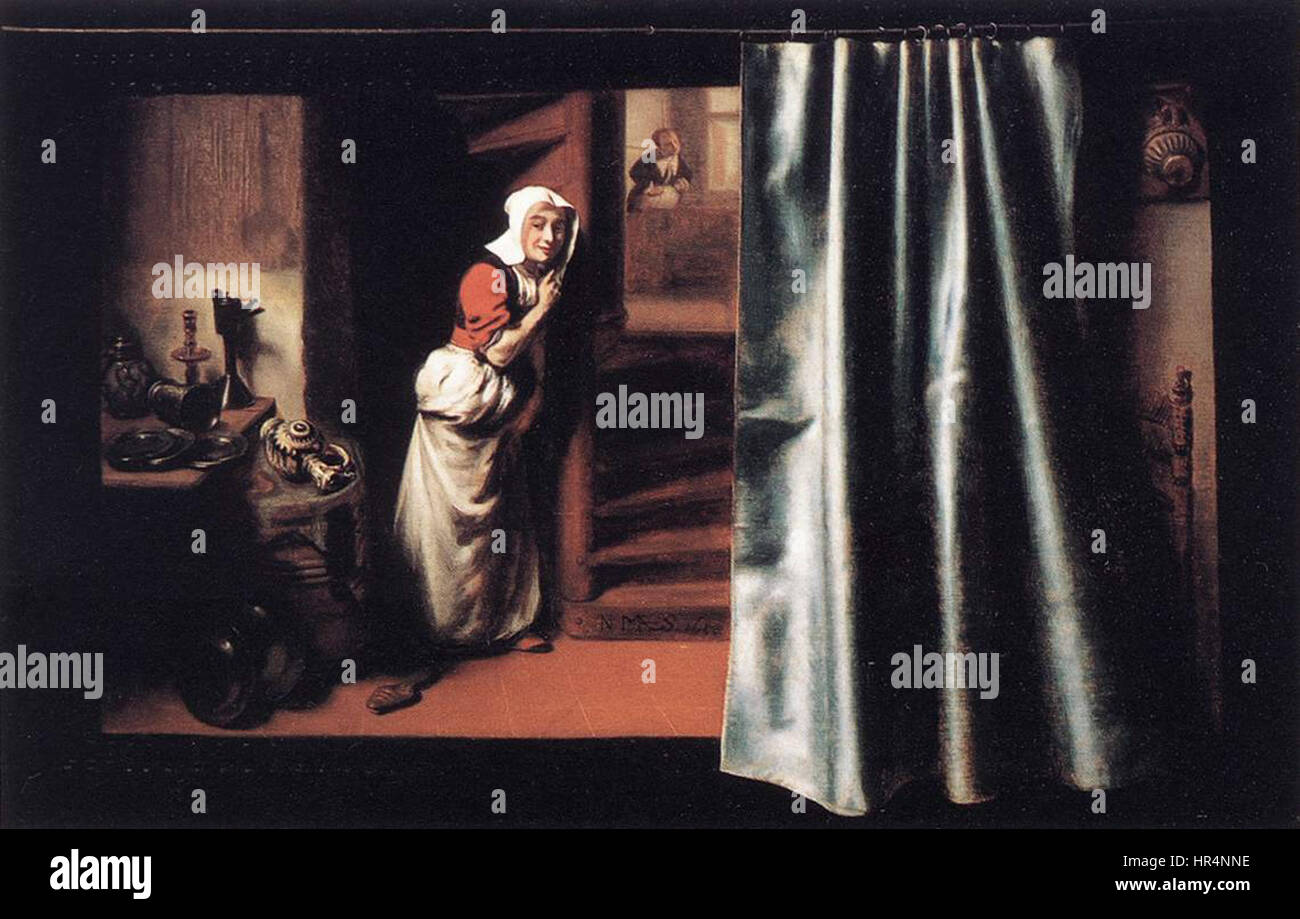 Nicolaes maes: the eavesdropper hi-res stock photography and images - Alamy