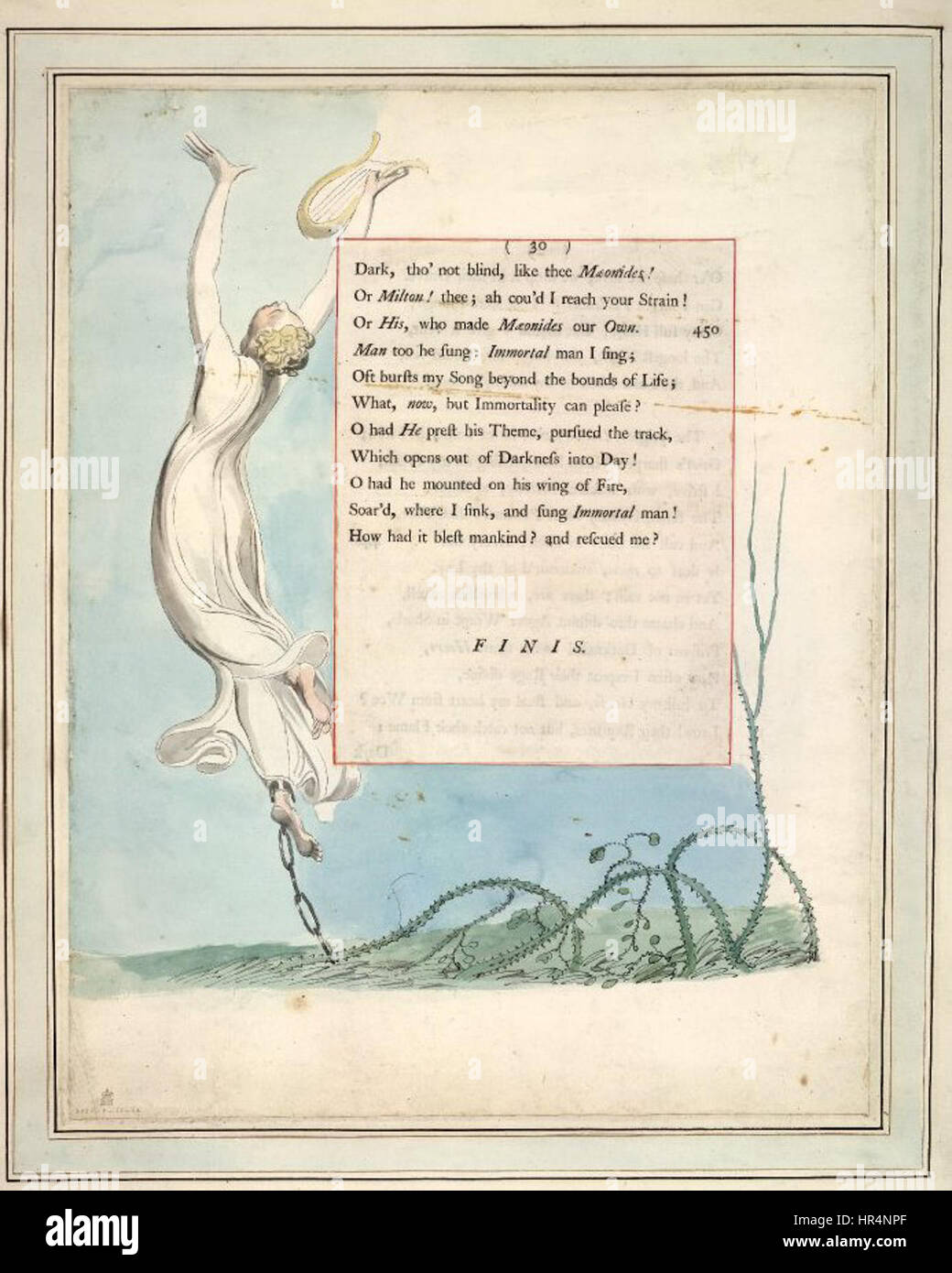 *Night Thoughts* by William Blake is a watercolor that captures the ...