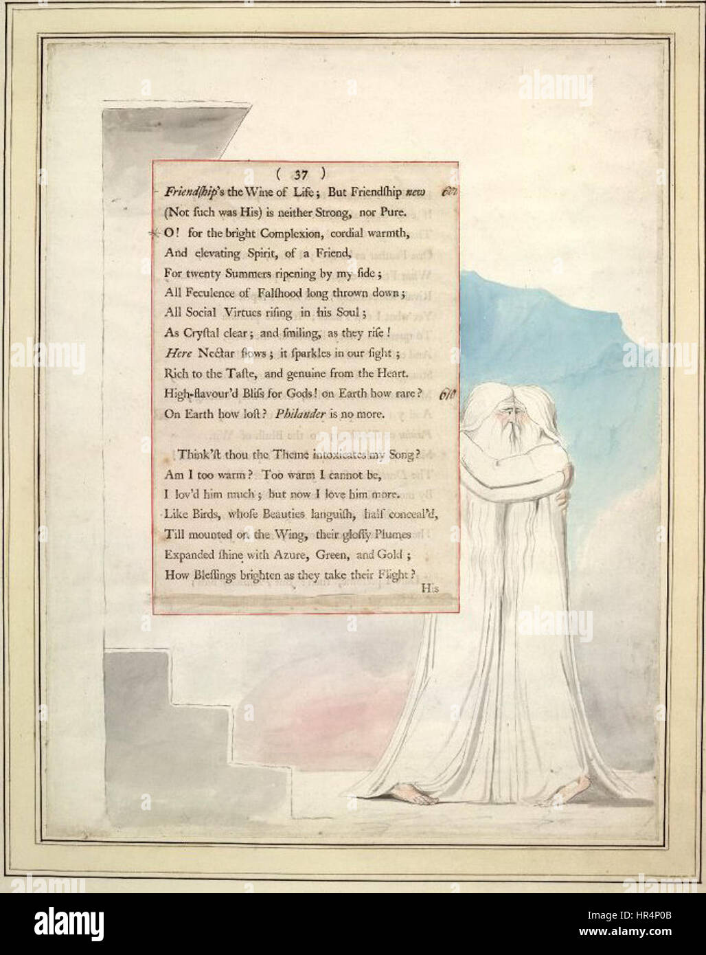 'Night Thoughts' by William Blake, created as a watercolor, explores ...